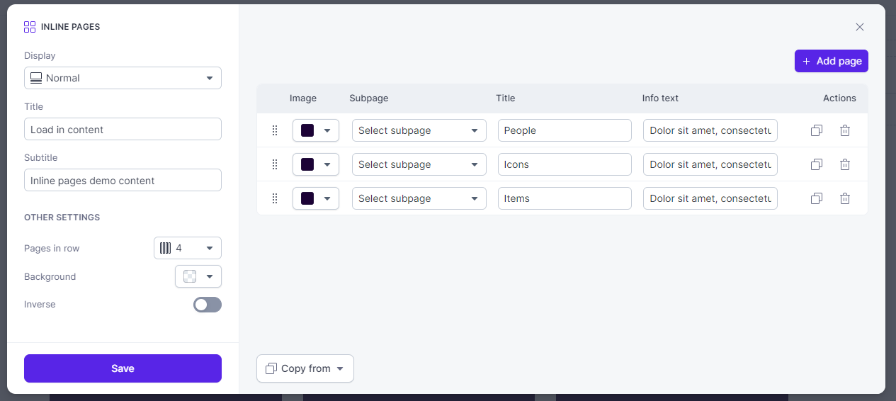 Point - Inline pages – Papirfly Help Center