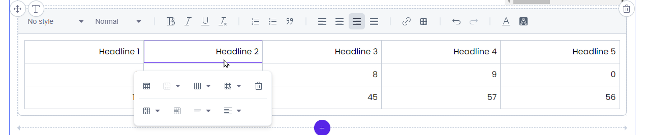 Point - Tables in Point – Papirfly Help Center