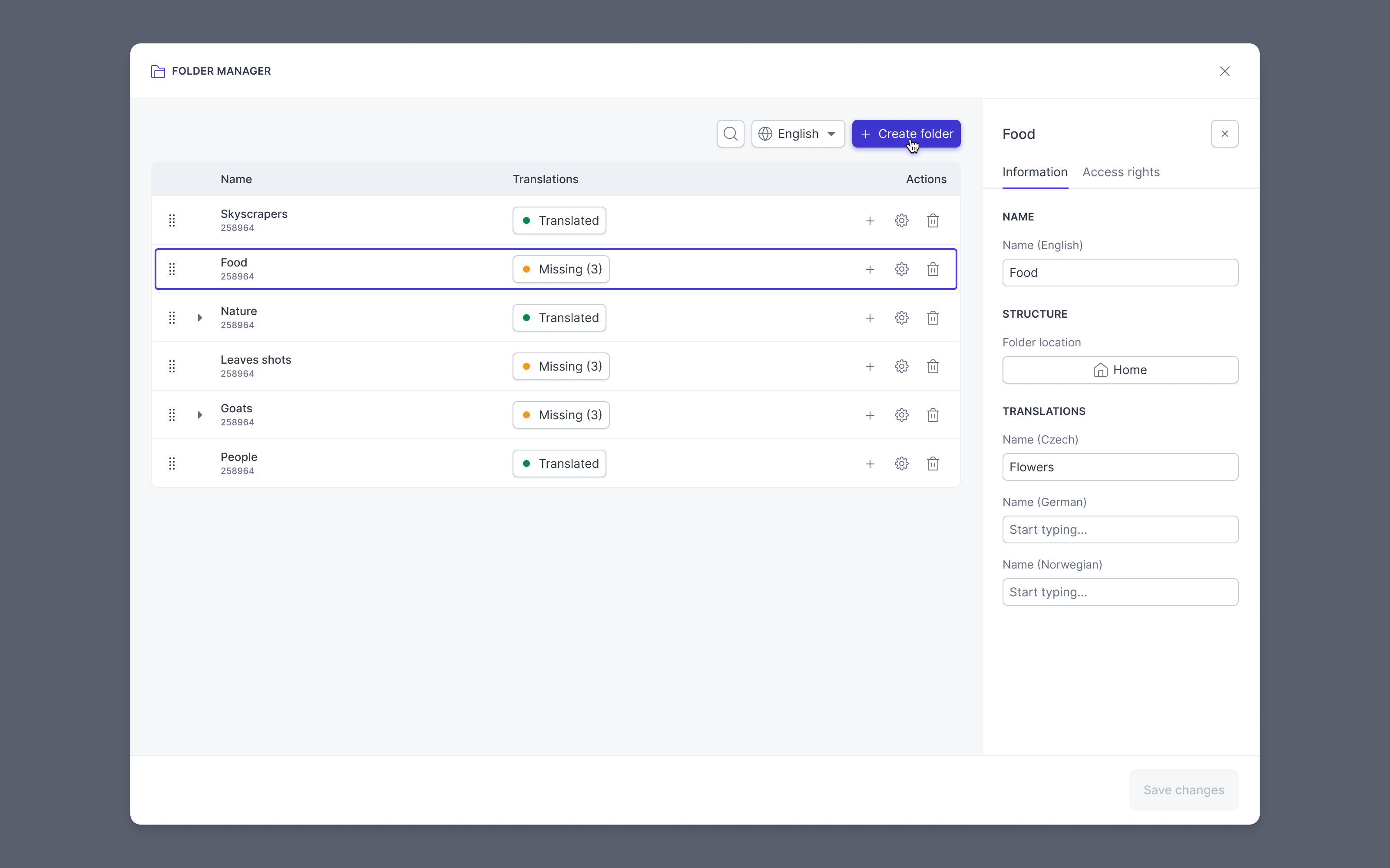 Place - Creating new folders – Papirfly Help Center