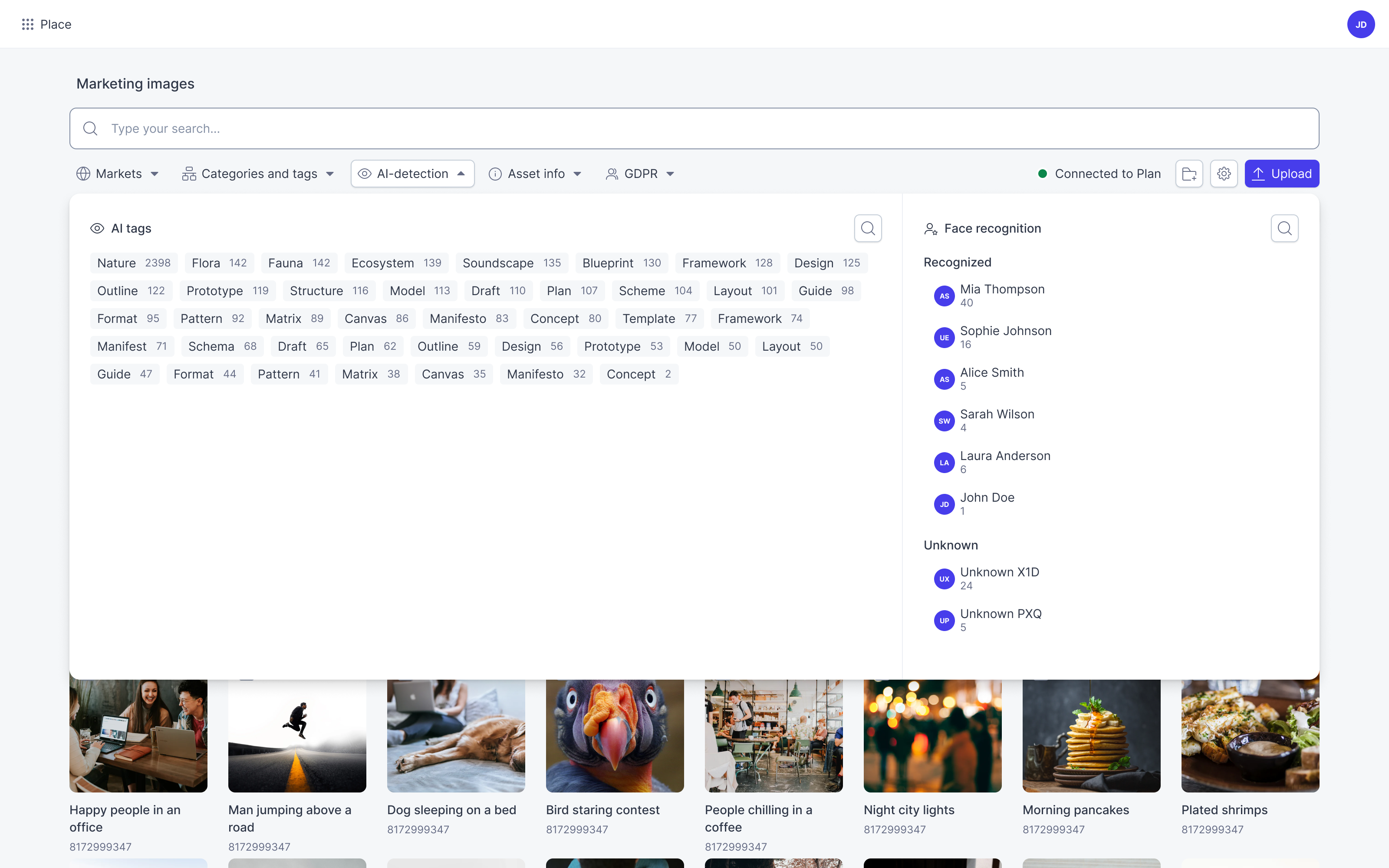 Place - Facial Recognition & GDPR consent management – Papirfly Help Center