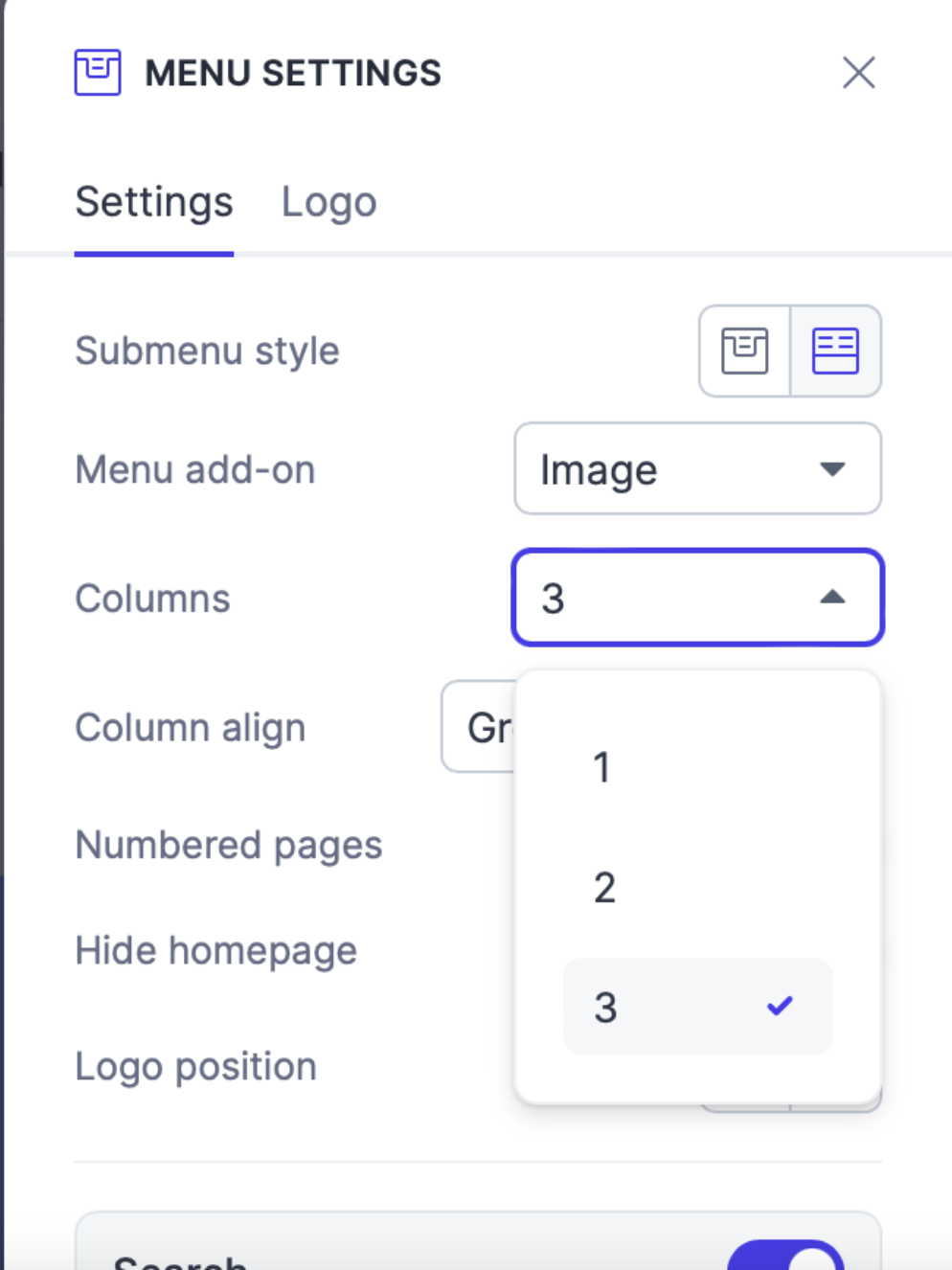 Point - Mega Menu – Papirfly Help Center