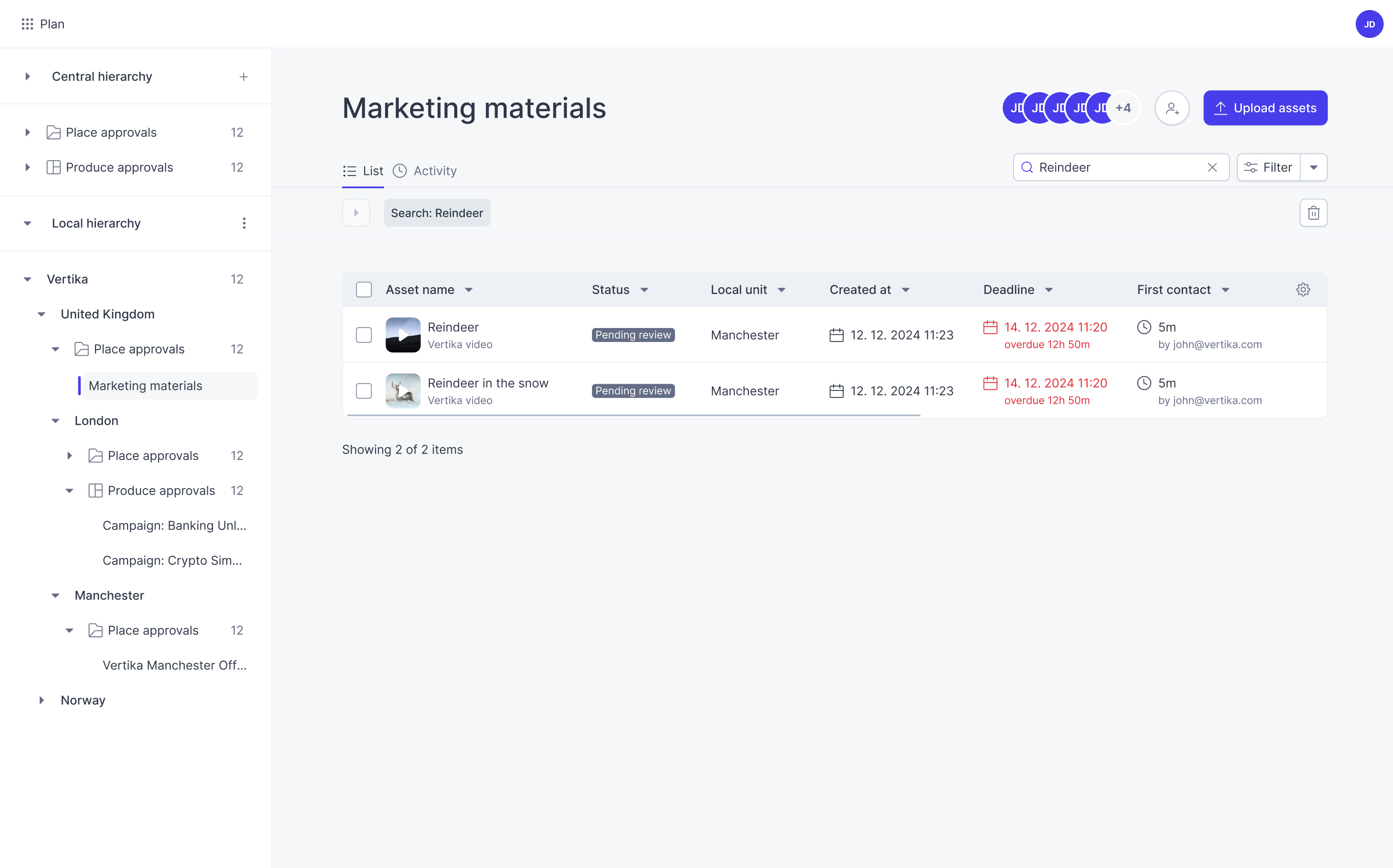 Plan Approval - Advanced search and filtering – Papirfly Help Center