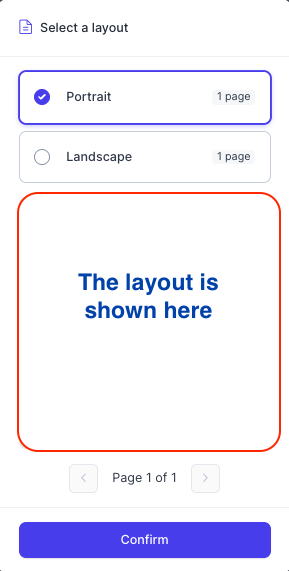 Produce - Select layout (InDesign import) – Papirfly Help Center