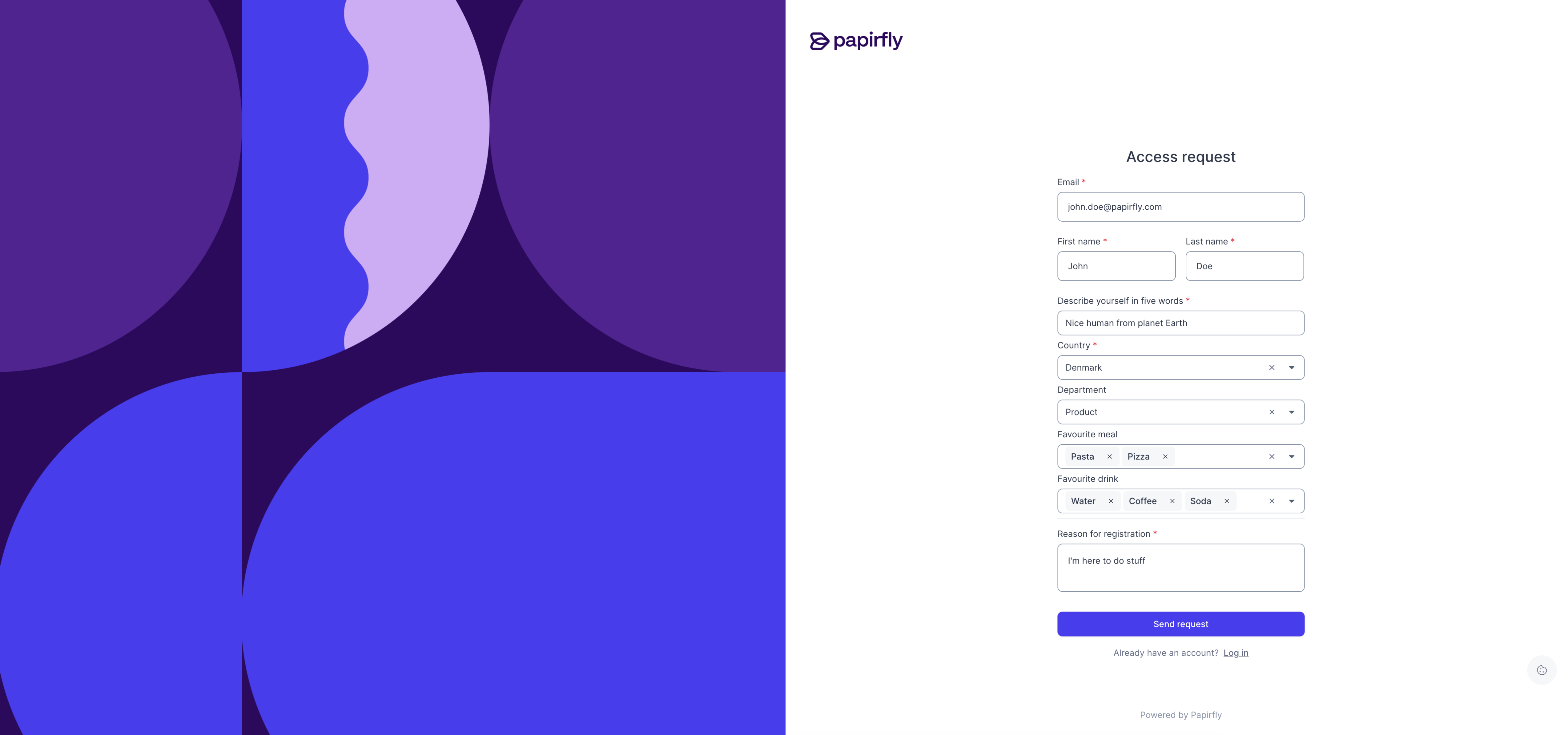 Shared Services - Dynamic Self-registration Form – Papirfly Help Center